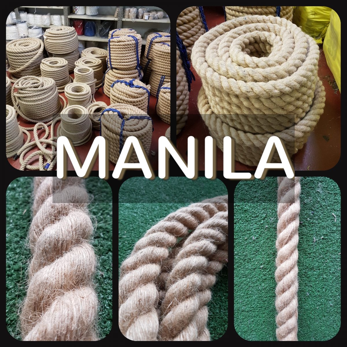 Cuerda trepa cáñamo manila 40mm clamp - Cabos y Cuerdas Bizkaia