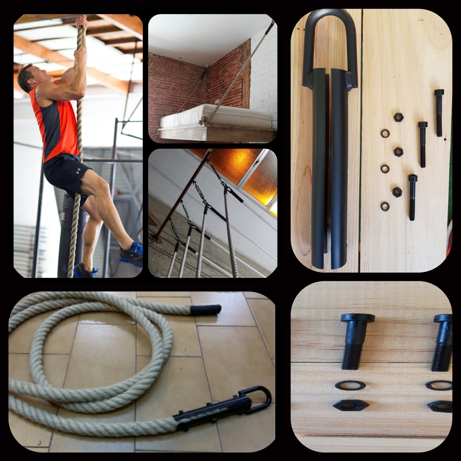 Kit anclaje clamp para cuerdas