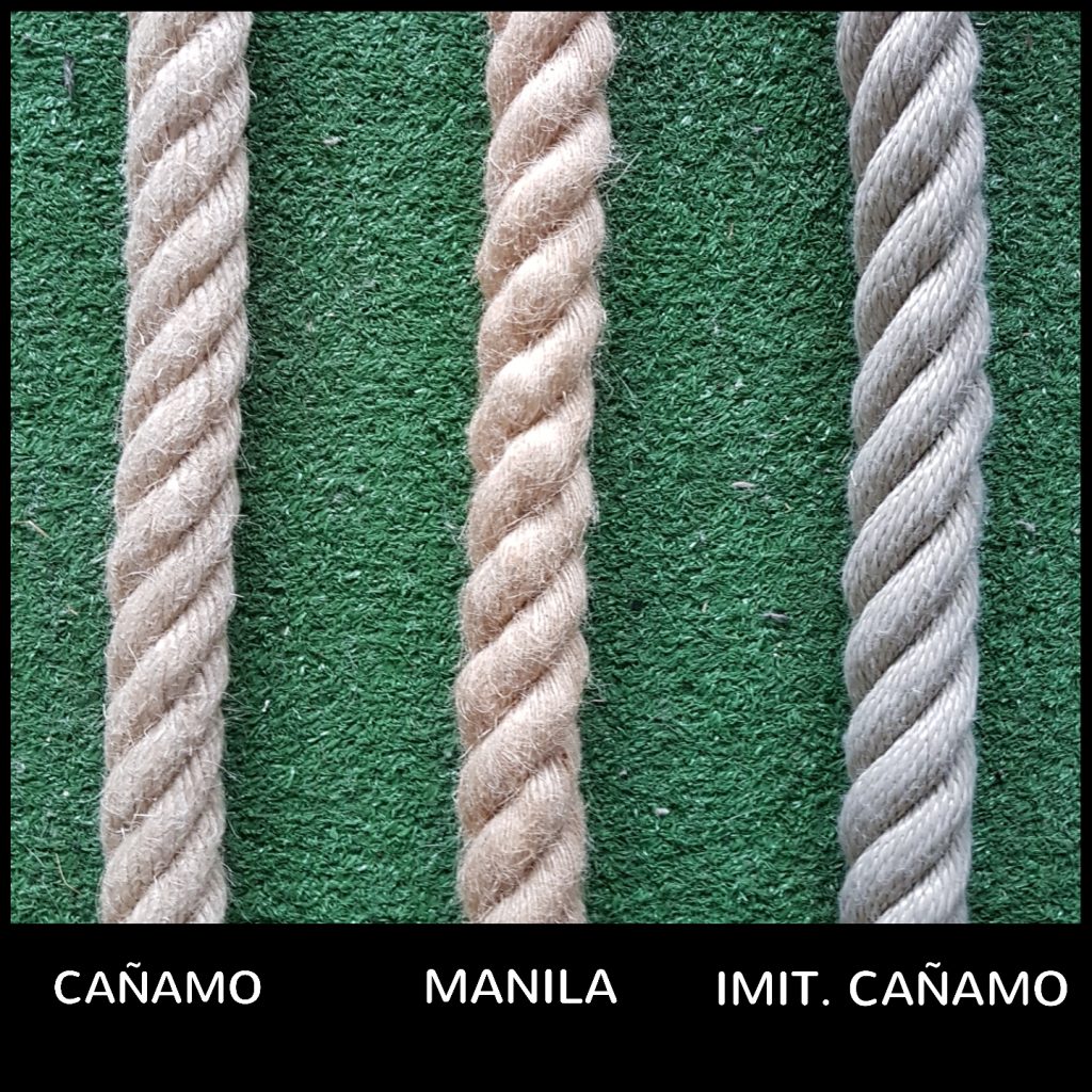 cuerda trepa cáñamo manila 34mm clamp